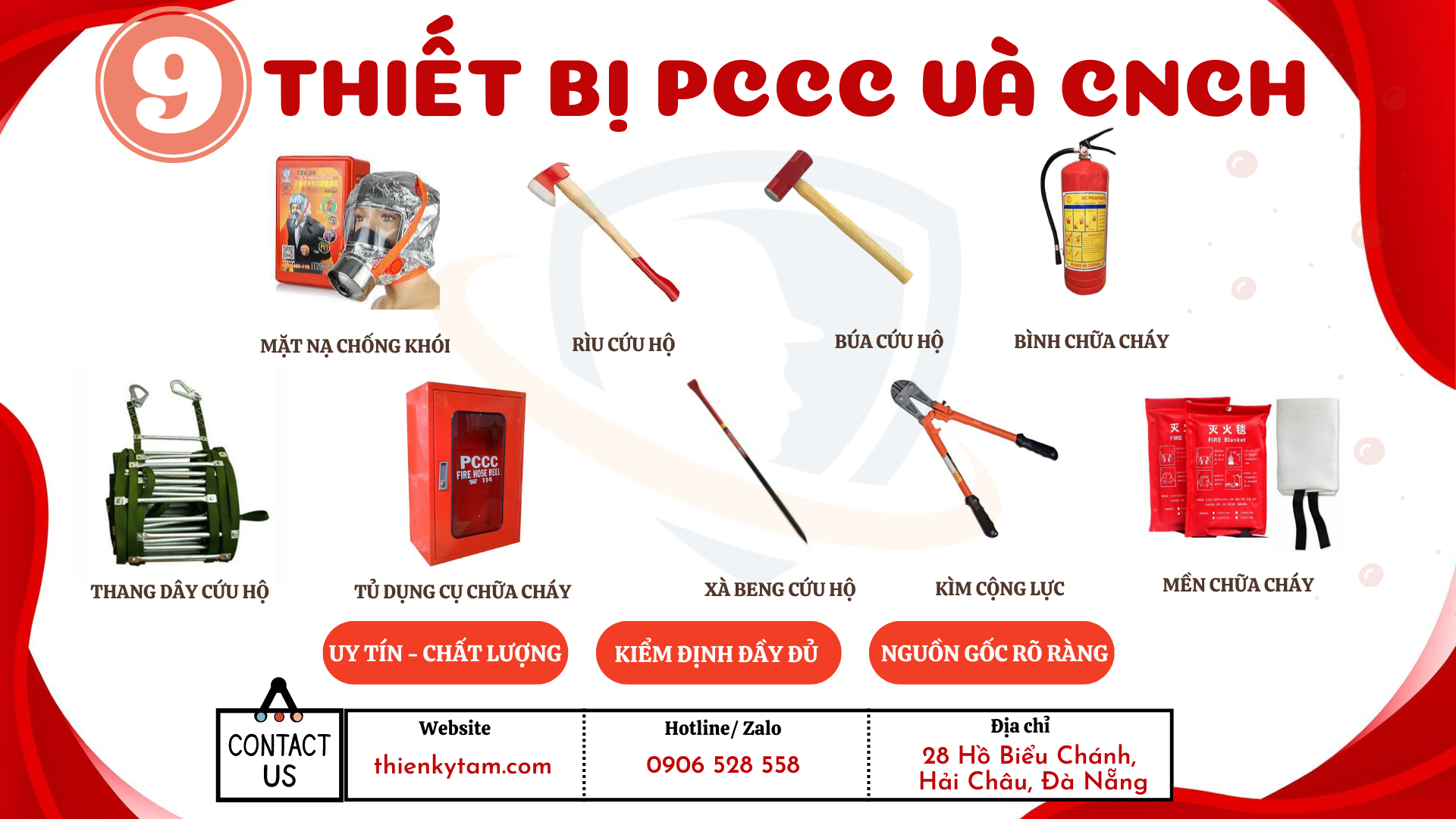 9 THIẾT BỊ PHÒNG CHÁY CHỮA CHÁY VÀ CỨU HỘ CỨU NẠN CẦN THIẾT CHO GIA ...